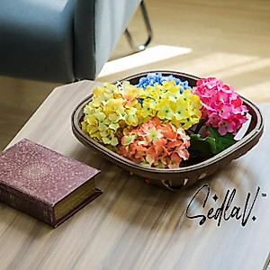 SEDLAV Brown Woodchip Tobacco Decorative Basket - Rustic Charm for Home Organization