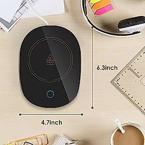 FCYMOV Coffee Mug Warmer, Candle Warmer Plate with Intelligent Auto On/Off Gravity Sensing Mug Heater Smart Coffee Cup Warmer for Desk, Office, Home, Milk, Tea, Chocolate and Water
