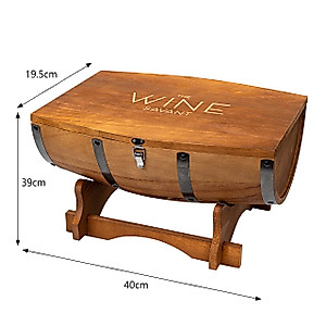 Large Barrel Bar Gift Set for Men in Beautiful Handcrafted Whiskey Gift Box | Liquor & Wine Decanter, 8 Whiskey Rocks Chiller Stones, 2 Glasses | Dads, Boyfriend - 16" x 8" x 15" Gifts for Dad