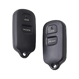 OCESTORE 2Pcs HYQ12BBX Car Key Fob Keyless Control Entry Remote HYQ12BAN 2 Button Vehicles Replacement Compatible with FJ Cruiser Echo Prius Rav4 Tundra 89742-0C020 89742-20200