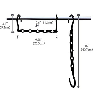 EHENMALOM Magic Coat Hangers 10 Pack, 5 Holes Black Standard Hangers, Space Saving Plastic Hangers, Sturdy & Widely Use Hangers for Clothes, Premium Smart Sturdy Hanger Hooks, Home & Storage necessity