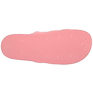 adidas Originals Women's Adilette Essential Slide Sandal, Super Pop/Super Pop/Super Pop, 6