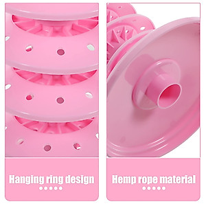 Cake Pops Stand 2pcs Lollipop Display Holder Round Candy Holder Cake Pop Stand Ring Stand Lollipop Showing Tower for Wedding Showers Birthday Party Favors, Pink