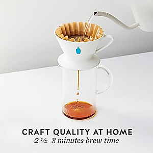 Blue Bottle Pour Over Coffee Ceramic Dripper, White, 1 CT