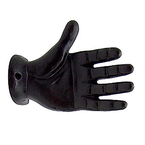 Rustic Weathered Single Black Cast Iron Left Hand Wall Hooks, Unique Home Décor, 6 Inches