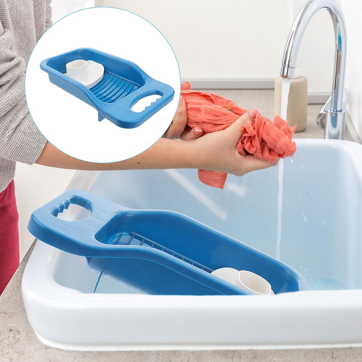 DOITOOL 1pc Small Washboard Non-slip Pp Child Washboard Basin