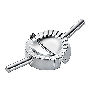 Best Utensils Stainless Steel Ravioli Mold Empanada Press Pierogi Dumpling Maker Wrapper Pastry Dough Cutter Kitchen Accessories (L: 4.75 inch)