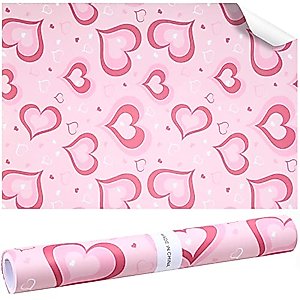 12 Sheets Valentine's Day Heart Drawer Liners for Dresser Scented Drawer Liners Drawer Paper Liner Non-Adhesive Scented Liners for Drawers Fragrant 15.7 x 22.8 in for Shelf Closet Bedroom