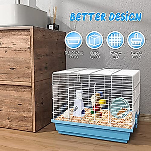 Pronetcus Small Hamster Cage, Small Animal Travel Cage - Ideal for Temporary Carrier or Transport of Hamster,Mice, Rats, hampsters, Gerbils, Parrot,Bird,and Baby Squirrels.