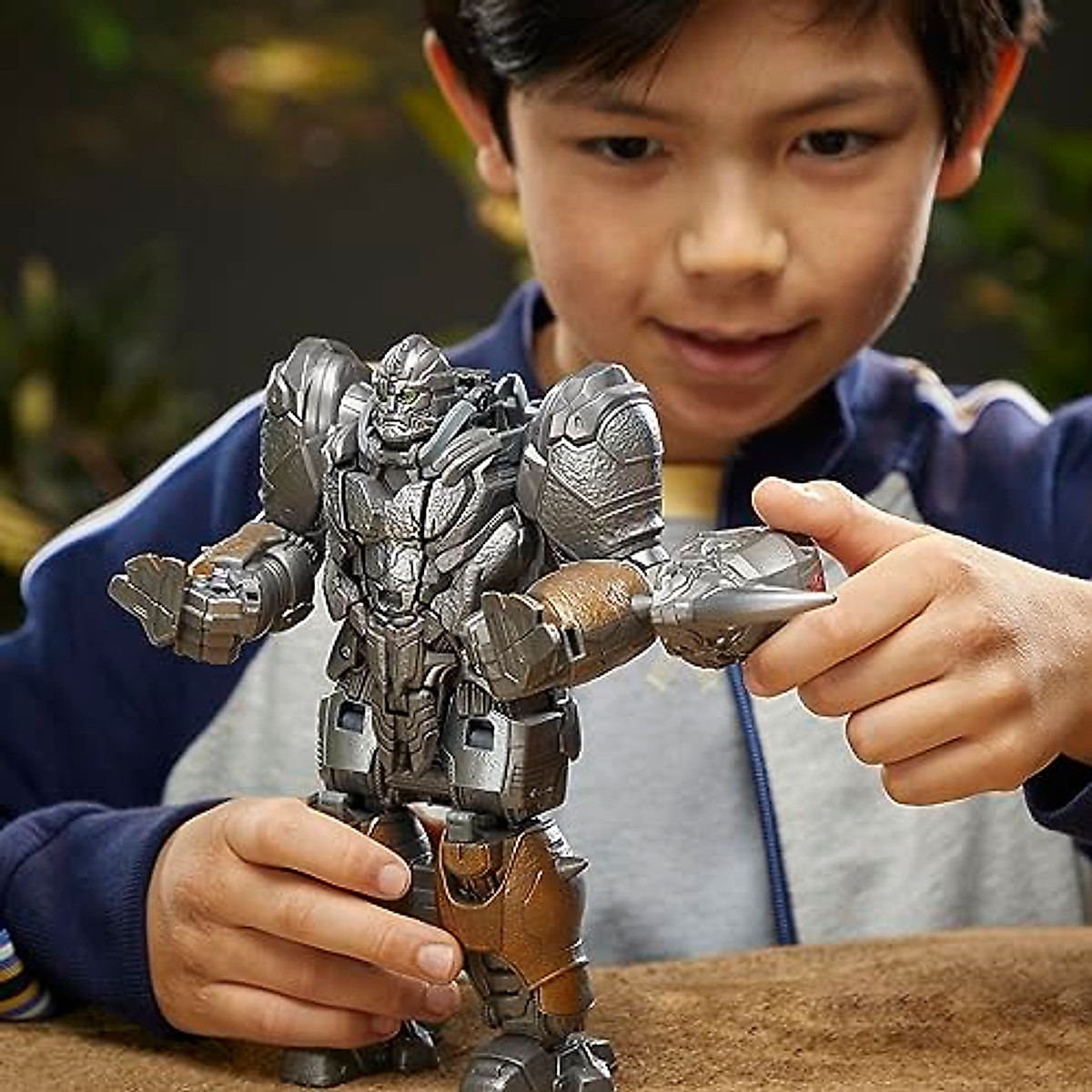 Transformers Toys Rise of The Beasts Movie, Smash Changer Rhinox Converting Action Figure for Ages 6 and up, 9-inch