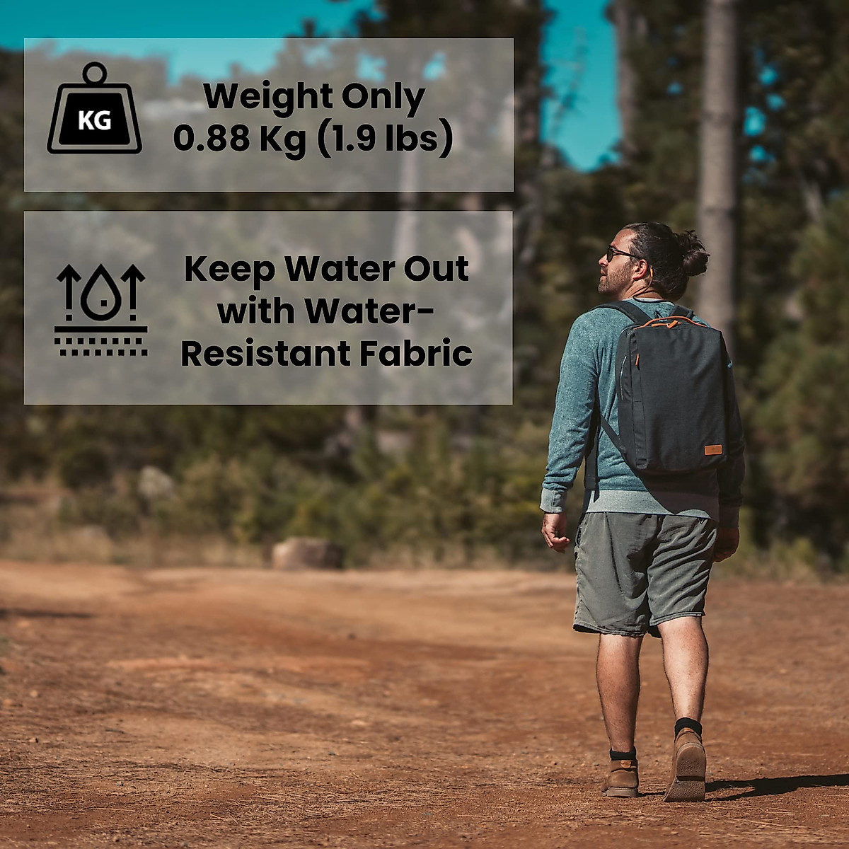 Nordace Siena Smart Backpack with USB Charging - 15.6 Inch Laptop Backpack, 19L Daily Backpack for Travel, Everyday, Work, or School (Black)