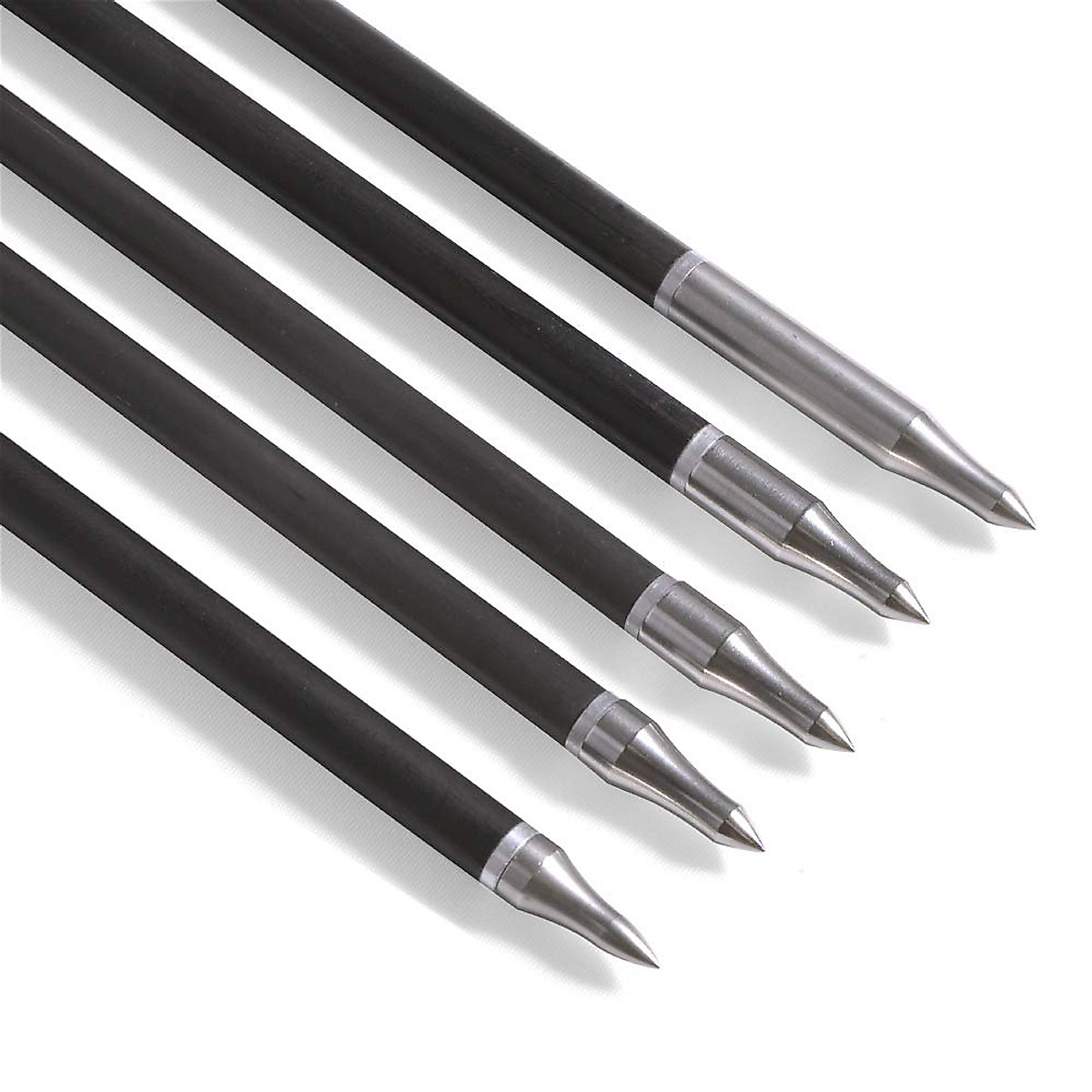 AMEYXGS 12/24 Pack Archery Field Points 5/16 inches Cutting Diameter 75/100/125/150/200/250/300 Grain Stainless Steel Arrow Tip Arrow Points for Target Practice and Hunting (75 Grain 12 pcs)