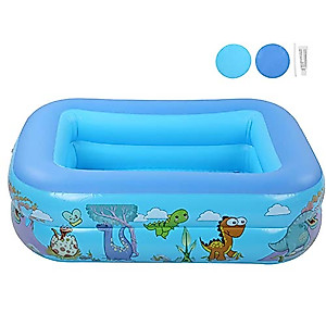 Inflatable Kid Bathtub, Kids Pool Inflatable Swimming Pool Water Sports Supply Plastic Pool for Backyard Garden Outdoor for Baby Toddler Adults