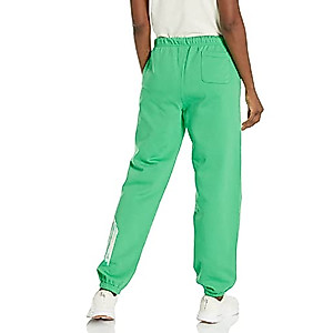 Champion Oversized Women’s, Comfortable, Midweight Sweatpants, 30”, Green Crisp, Large