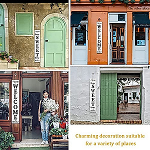 4.75 Ft Welcome Sign for Front Door-Vertical Welcome Home Sign -Yard Porch Sign for Front Door Decorations and Best House Warming Gifts