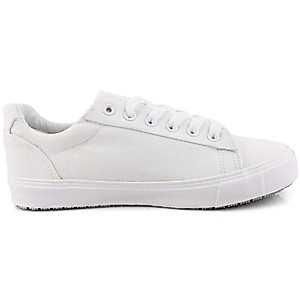 Laforst Next Gen Footwear Women's Christy 3327 Slip Resistant Sneaker, White, 9