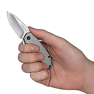 Kershaw Valve Pocket Knife; 3" 4Cr13 Stainless Steel Blade; Assisted Folder Opening Knife; Mid-Sized EDC, Outdoor Knife