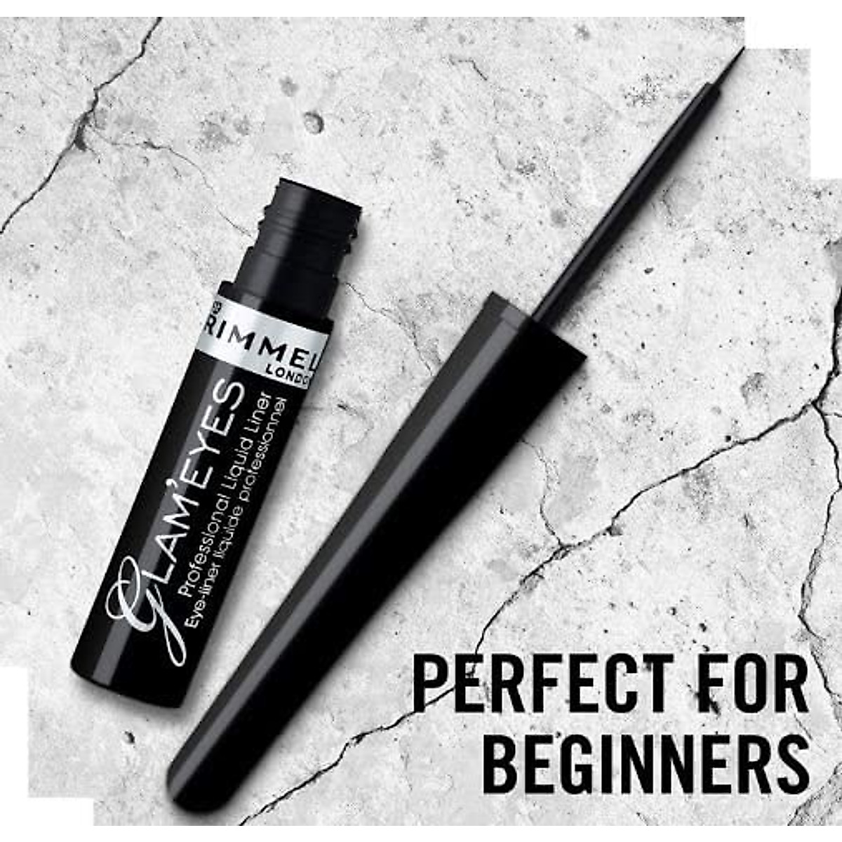 Rimmel Glam Eyes Liquid Liner, Black Glamour, 3.5 ml