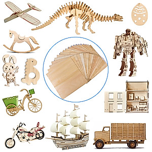 30 Pack Basswood Sheets 12"x12"x1/8", 3mm Basswood for Laser Cutting, Thin Plywood Board Unfinished Wood for Crafts, DIY Architectural Models Making, Wood Engraving, Wood Burning Product.