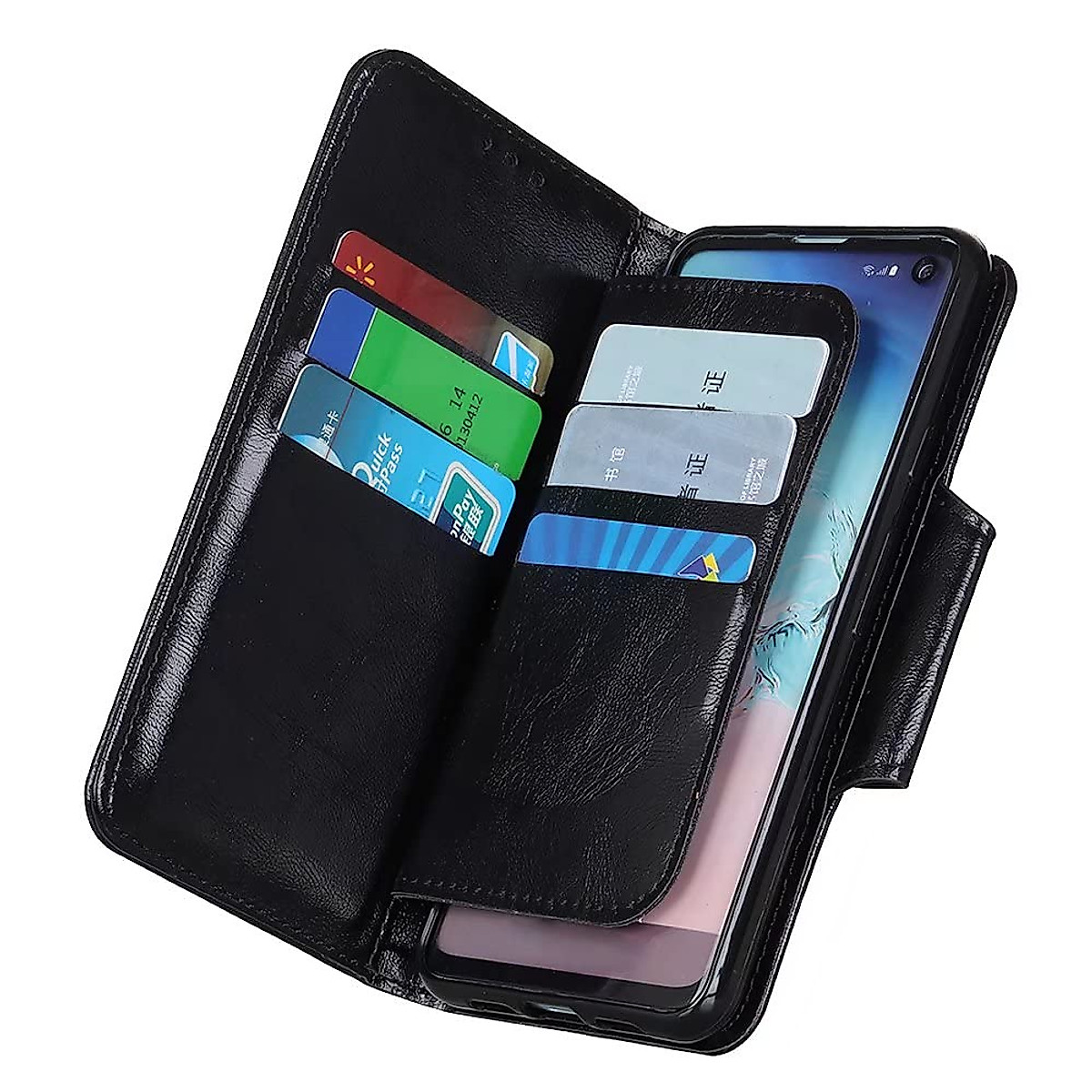 YBROY Case for Motorola ThinkPhone, Magnetic Flip Leather Premium Wallet Phone Case, with Card Slot and Folding Stand, Case Cover for Motorola ThinkPhone.(Black)