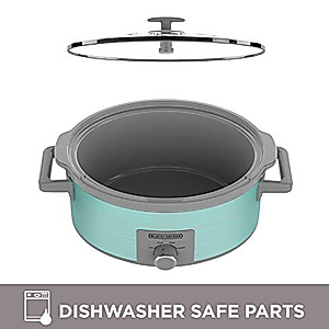 BLACK+DECKER SC2007D Slow Cooker, 7 quart, Teal Wave