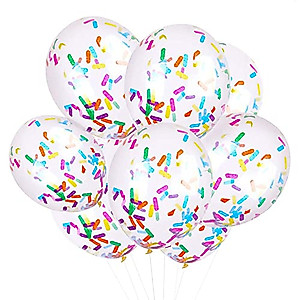 Party Balloon Birthday Balloons Sprinkles Confetti Balloon Pack - Ice Cream Sprinkle Balloons.(24PCS)