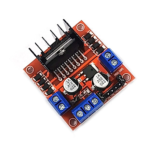 Kiro&Seeu 5PCS L298N Motor Drive Controller Board Module Dual H Bridge DC Stepper Motor Compatible with Ar-duino Electric Projects Smart Car UNO MEGA R3 Mega2560 (298N-MD-5pcs)