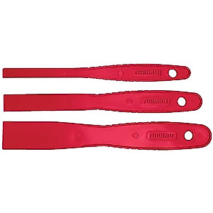 ALLWAY SD3 3-Piece Celcon Plastic Detail Putty Knife Set, 3/8", 5/8", 1"