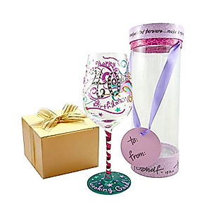 Top Shelf 40-ish Birthday Novelty Wine Glass