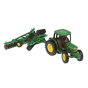 ERTL John Deere 6410 Tractor With Barge Wagon And Disk (1:32 Scale) , Green