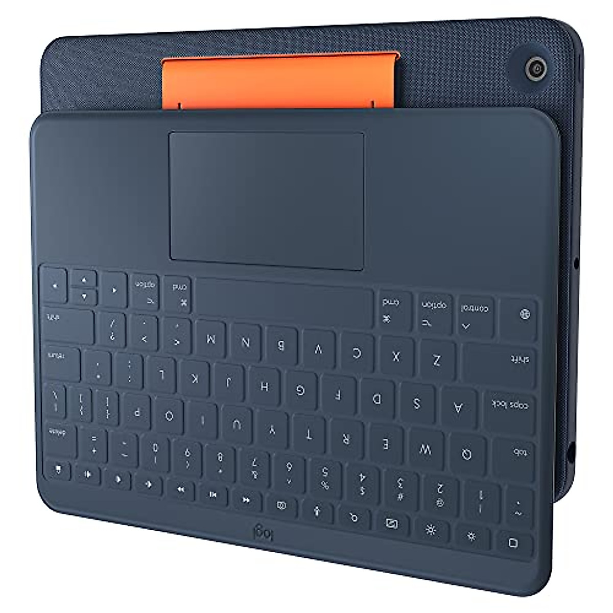 Logitech Rugged Combo 3 Touch iPad® Keyboard Case with Trackpad and Smart Connector for iPad (7th, 8th and 9th Generation) for Education - Classic Blue