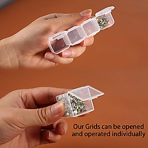 84 Grids Large Separate Diamond Painting Accessories Beads Organizer DIY Diamond Painting Kit Bead Organizer Storage Box, Each 28 Grids