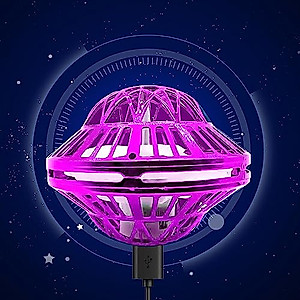 Airshi Flying Orb Toys, Hover Fly Toy Suspension Induction Intelligent Cyclotron for Square (Purple)