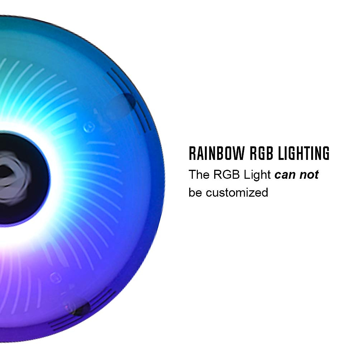 ID-COOLING DK-03i CPU Cooler for LGA1200/115X, 60mm Height Low-profile CPU Air Cooler with Aluminum Fins, Rainbow RGB Lighting, 120mm PWM Fan, Thermal Compound Included, TDP 100W