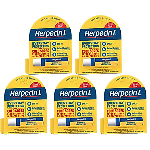 Herpecin L SPF 30 Lip Protectant 0.1 OZ (5 Pack)