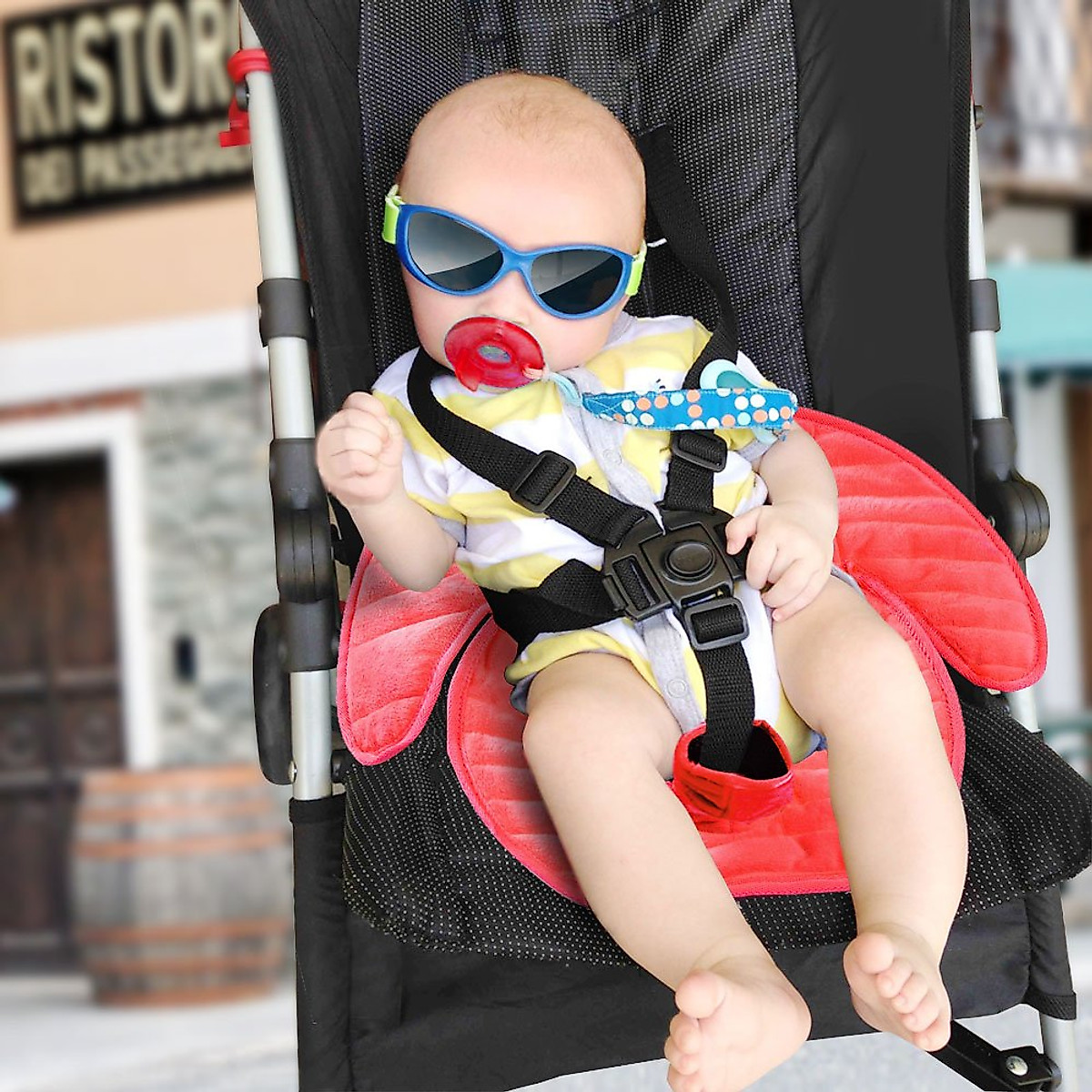 CrazyAnt Piddle Pad Travel Potty Carseat Seat Protectors, Strong Surface Water Absorption Washable Seat Liners with 360 Degree Buckle Hole Protection for Potty Training and Long Car Trips