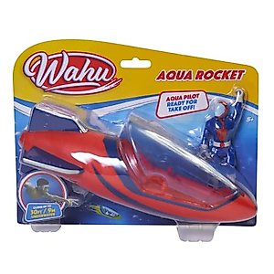 WAHU Aqua Rocket Red/Blue Water & Pool Toy - Glides Up to 30' Underwater - Ages 5 and Up