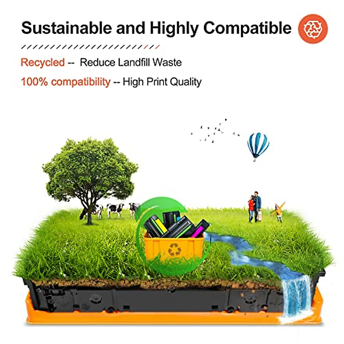 v4ink 4PK Remanufactured Toner Cartridge Replacement for HP 410A 410X CF410A CF410X CF411X CF412X CF413X Toner Ink Set for HP Color Pro MFP M477fnw M477fdw M477fdn M452dn M452dw M452nw M377dw Printer