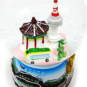 Seoul Tower Snow Globe Large Size Landmark Seoul Korea Snowglobe Miniature Snowglobes