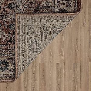 Mohawk Home Hertford Traditional Ornamental Beige 1' 11" x 3' Area Rug Perfect for Living Room, Dining Room, Office