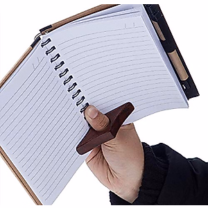 Handcrafted Book Page Holder - Walnut Thumb Bookmark - Gift for Book Lovers, Bookworms, Gifts for Readers and Book Enthusiasts (Medium, 1 Pack)