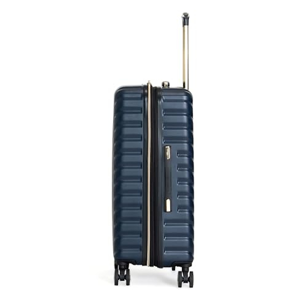 Kenneth Cole REACTION Madison Square Lightweight Hardside Chevron Expandable Spinner Luggage, Navy, 24-Inch Checked