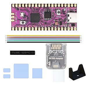 Microcontroller Board for RPi RP2040, Dual Cores Cortex M0+ Cores, 16MB Onboard QSPI Flash Memory, Rich and Complete Software Support, for NGC (White)