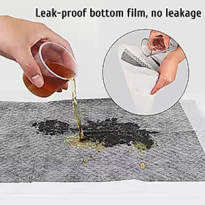 kathson Rabbit Pee Pads Disposable Cage Liners Super Absorbent Black Carbon Odor-Control Bunny Training Pad with Quick-Dry Surface for Bunny Guinea Pig Kitten Hedgehog Small Animals (100 pcs Gray)