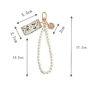 Corduroy Tote Bag Casual Shoulder Bags with Inner Pocket Pearl Bracelet Pendant Handbags Purse for Beach Shopping Travel Work for Women Girls (2PCS(Gray+Brown))