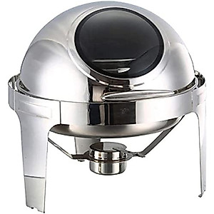 UZOURI Stainless Steel Chafing Dish, Chafing Dish Set Food Warmer Buffet Chafing Dishes Set for Catering Buffet Warmer, for Buffet Catering Kitchen Party(Color:All Steel Cover) (All Steel Cover)