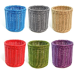 Colorbasket Hand Woven Waterproof Utensil Basket (Green)