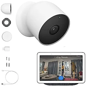 Google Nest Cam Battery Wireless Outdoor Camera and Screen Bundle (Single Camera and Screen)