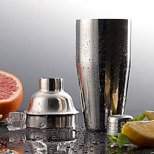 Etens Cocktail Shaker Double Jigger Set, Bundle Martini Shaker 24oz & Bell Jigger 2oz 1oz for Bartending – Bar Drink Margarita Mixer | Shot Measure Jigger with Measurements | Bartender Kit Measuring