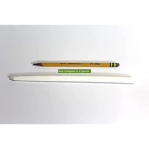 Patrician (10in Tall x 1/2'' Diameter) White Hand Dipped Skinny Taper Candles, Set of 12